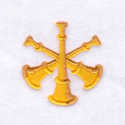 FD Three Bugles Embroidery Design | EmbroideryDesigns.com