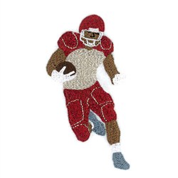 Football Player Embroidery Design | EmbroideryDesigns.com