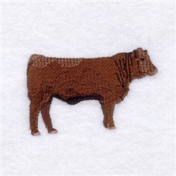 Red Angus Bull Embroidery Design | EmbroideryDesigns.com