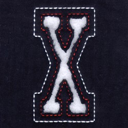X - Cutout Letters Embroidery Design | EmbroideryDesigns.com