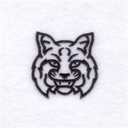 Bobcat Head Embroidery Design | EmbroideryDesigns.com