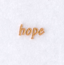 Hope Text Embroidery Design | EmbroideryDesigns.com