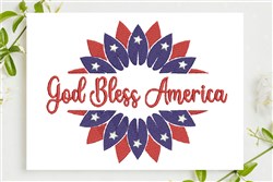 God Bless America Embroidery Design | EmbroideryDesigns.com