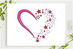 Heart Of Stars Embroidery Design | EmbroideryDesigns.com