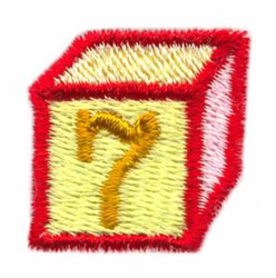 Building Block Number 7 Embroidery Design | EmbroideryDesigns.com