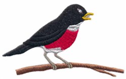 Robin Embroidery Design | EmbroideryDesigns.com