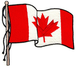 Canadian Flag Embroidery Design | EmbroideryDesigns.com