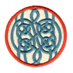 Large Knotted Circle Embroidery Design | EmbroideryDesigns.com