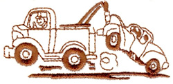 Wrecker Embroidery Design | EmbroideryDesigns.com