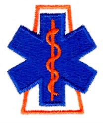 Star of Life Embroidery Design | EmbroideryDesigns.com