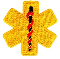 Star of Life Embroidery Design | EmbroideryDesigns.com