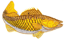 Walleye Embroidery Design | EmbroideryDesigns.com