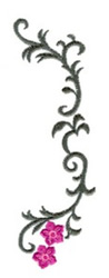 Flower Vine Embroidery Design | EmbroideryDesigns.com