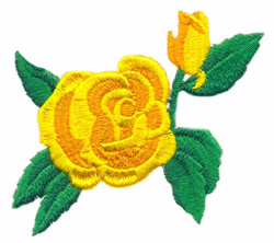 Yellow Roses Embroidery Design | EmbroideryDesigns.com