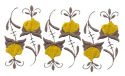 Rosemaling Border Embroidery Design | EmbroideryDesigns.com