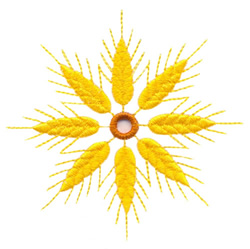 Wheat Stalks Cutwork Embroidery Design | EmbroideryDesigns.com