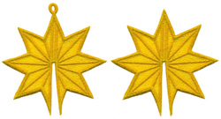 Eight Point Star Embroidery Design | EmbroideryDesigns.com