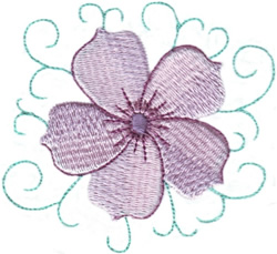 Oleander Embroidery Design | EmbroideryDesigns.com