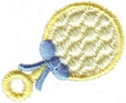 Baby Rattle Embroidery Design | EmbroideryDesigns.com