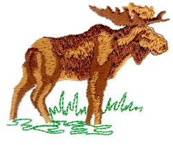 Moose Embroidery Design | EmbroideryDesigns.com