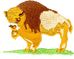 Buffalo Embroidery Design | EmbroideryDesigns.com