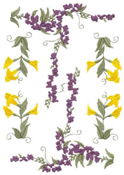 Snapdragons Embroidery Design | EmbroideryDesigns.com