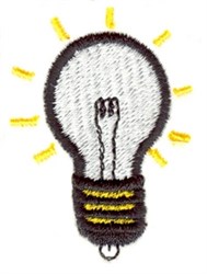 Light Bulb Embroidery Design | EmbroideryDesigns.com