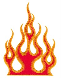 Large Flames Embroidery Design | EmbroideryDesigns.com