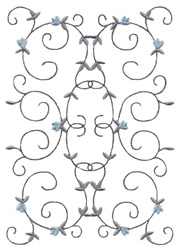 Vine Embellishment Embroidery Design | EmbroideryDesigns.com