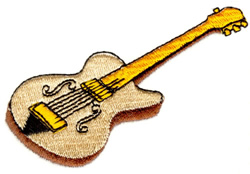 Guitar Embroidery Design | EmbroideryDesigns.com