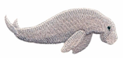 Dugong Embroidery Design | EmbroideryDesigns.com