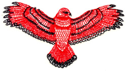 Hawk Embroidery Design | EmbroideryDesigns.com