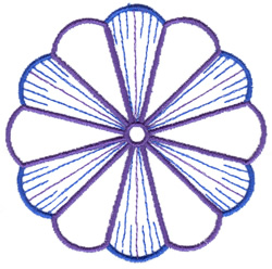 Variegated Violet Embroidery Design | EmbroideryDesigns.com