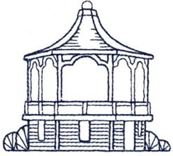 Bandshell Embroidery Design | EmbroideryDesigns.com
