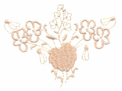 Floral Spray Embroidery Design | EmbroideryDesigns.com