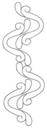 Serpentine Design Embroidery Design | EmbroideryDesigns.com