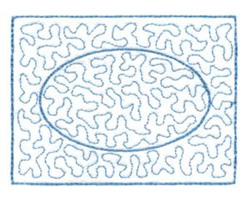Stippled Oval Embroidery Design | EmbroideryDesigns.com