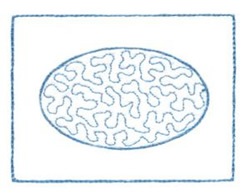 Stippled Oval Embroidery Design | EmbroideryDesigns.com