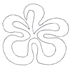 Mod Flower Embroidery Design | EmbroideryDesigns.com