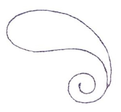 Curlicue Embroidery Design | EmbroideryDesigns.com