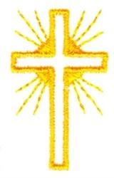 Shining Cross Embroidery Design | EmbroideryDesigns.com