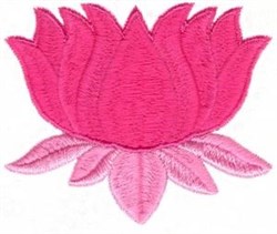 Lotus Flower Embroidery Design | EmbroideryDesigns.com