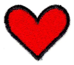 Small Filled Heart Embroidery Design | EmbroideryDesigns.com