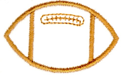 Football Outline Embroidery Design | EmbroideryDesigns.com