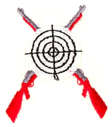 Sight and Crossed Rifles Embroidery Design | EmbroideryDesigns.com