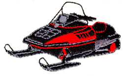 Snowmobile Embroidery Design | EmbroideryDesigns.com