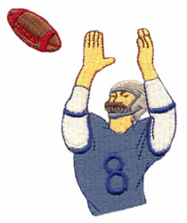 Football Player Embroidery Design | EmbroideryDesigns.com