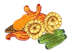 Free Vegetable Medley Embroidery Design | EmbroideryDesigns.com