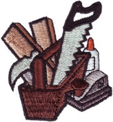 Carpenter Tools Embroidery Design | EmbroideryDesigns.com
