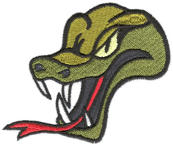 Viper Tattoo Embroidery Design | EmbroideryDesigns.com